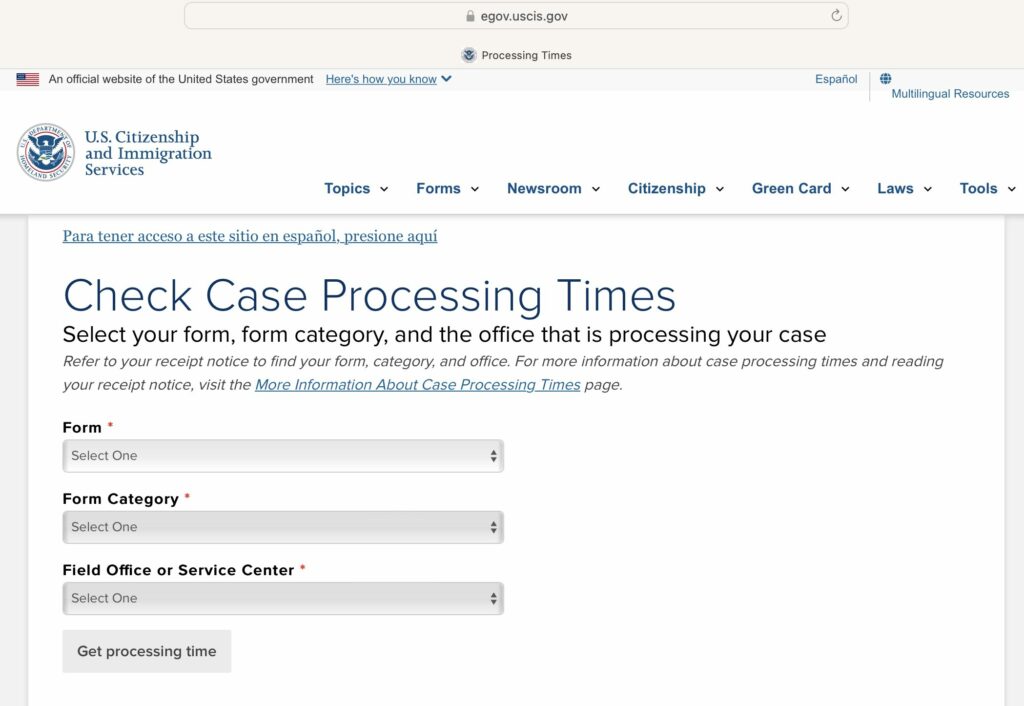 Check Case Status on the USCIS Website - Sadri Law, PC